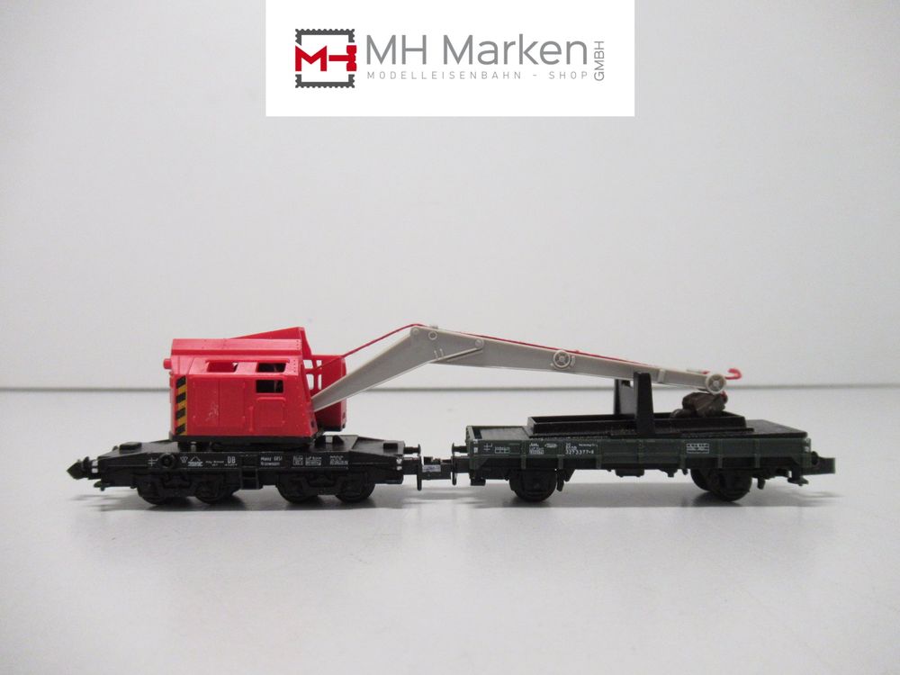 Minitrix 3590 Kranwagen der Deutschen Bahn Spur N Ersatz-OVP (Gebraucht ...