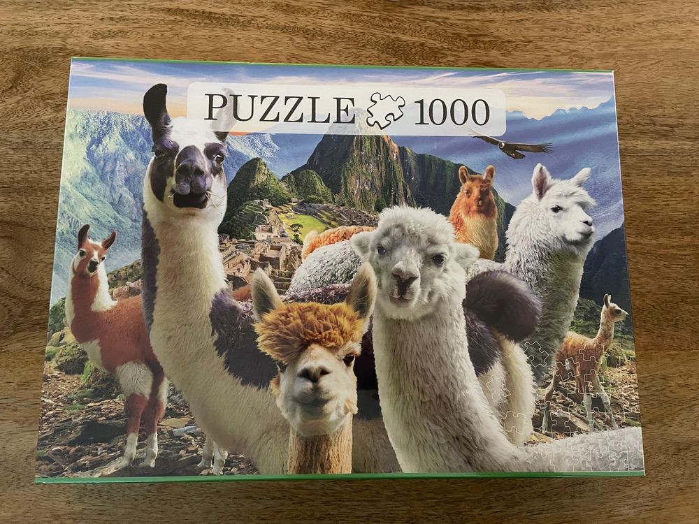 Schönes 1000 Teile Puzzle mit Alpaka/Lama Motiv (Gebraucht) in Gisikon ...