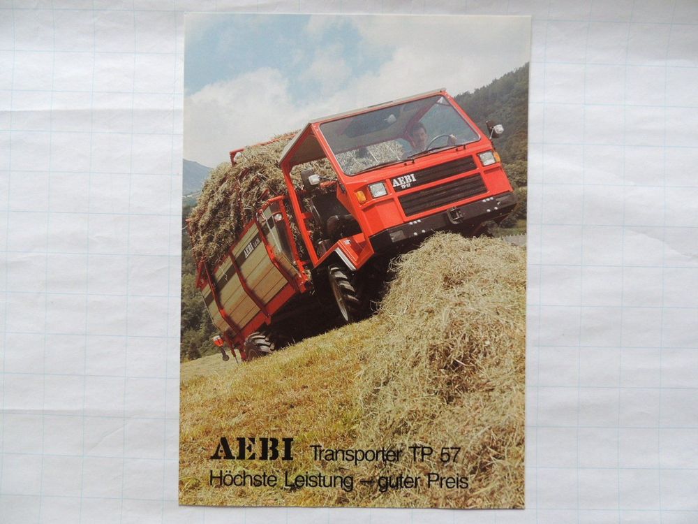 Aebi Transporter TP 57 1987 Prospekt (Gebraucht) in Zuzwil SG für CHF 28 – mit Lieferung auf ...