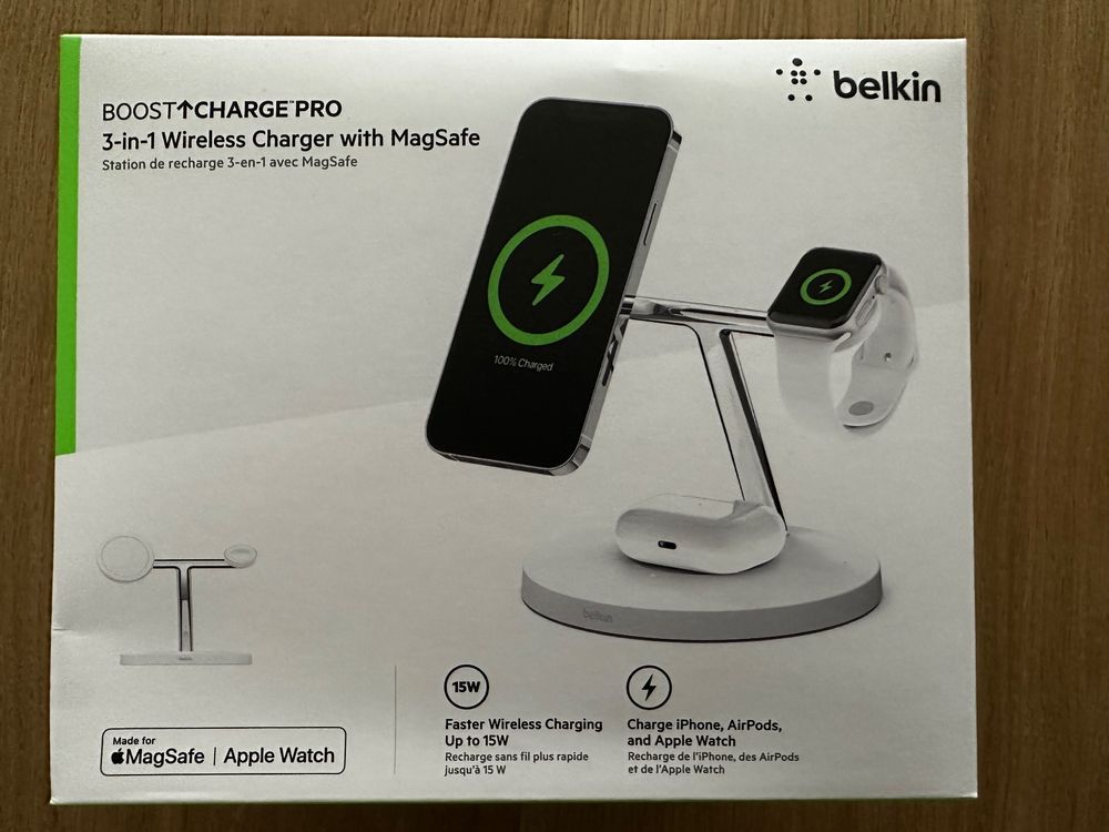 Belkin BOOST CHARGE PRO 3-in-1 Wireless Charger with MagSafe | Kaufen ...