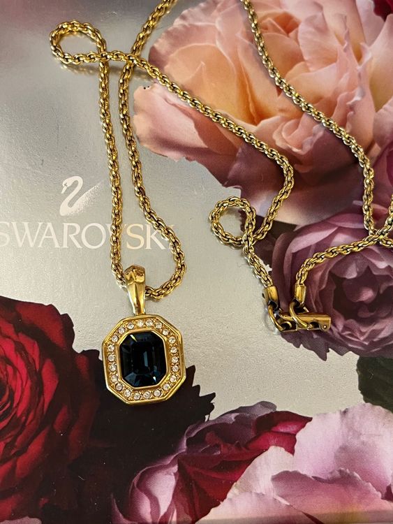 Swarovski Kette, vintage, 18k vergoldet original | Kaufen auf Ricardo