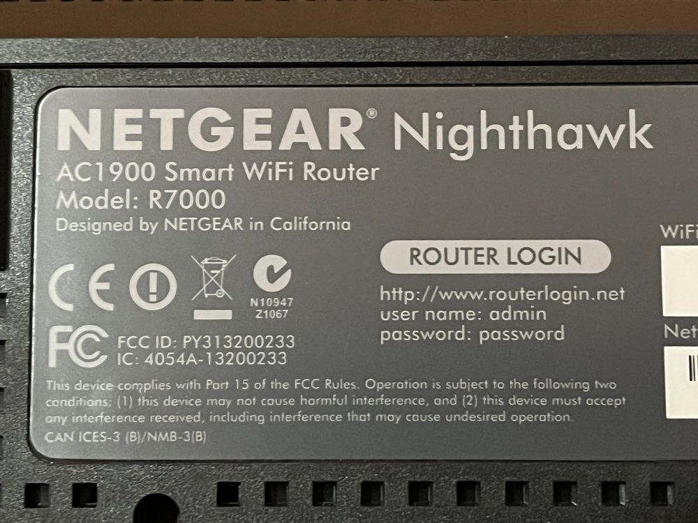 Netgear Nighthawk AC1900 Smart WiFi Router R7000 (Gebraucht) in Weinfelden für CHF 21 – mit ...
