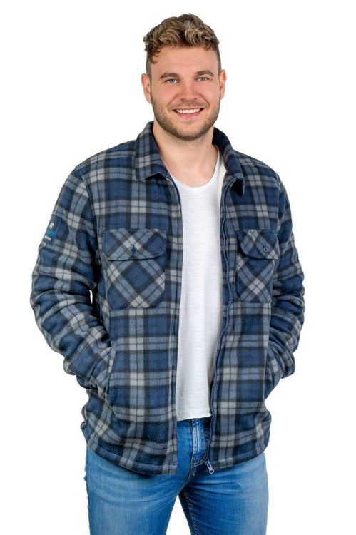 Wisent Work Wear Holzfällerhemd, Blau/Grau kariert, Gr.2XL (Neu und ...