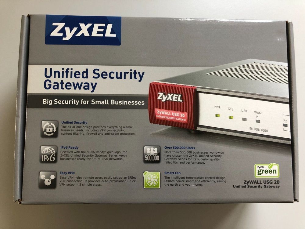 Zyxell Firewall USG20-VPN, Mod.2016 | Kaufen auf Ricardo