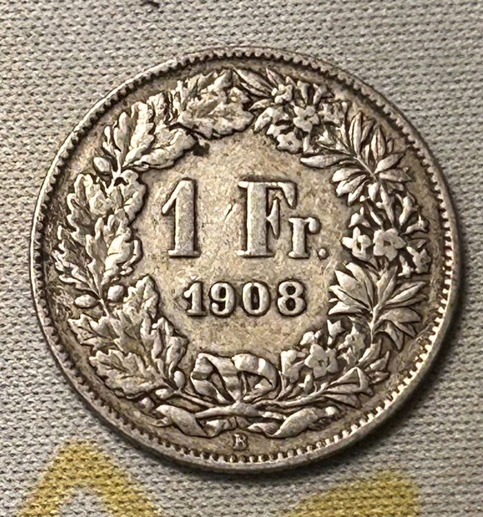 Monnaie de 1 frs de 1908 (Gebraucht) in Carouge GE für CHF 2.6 – mit ...