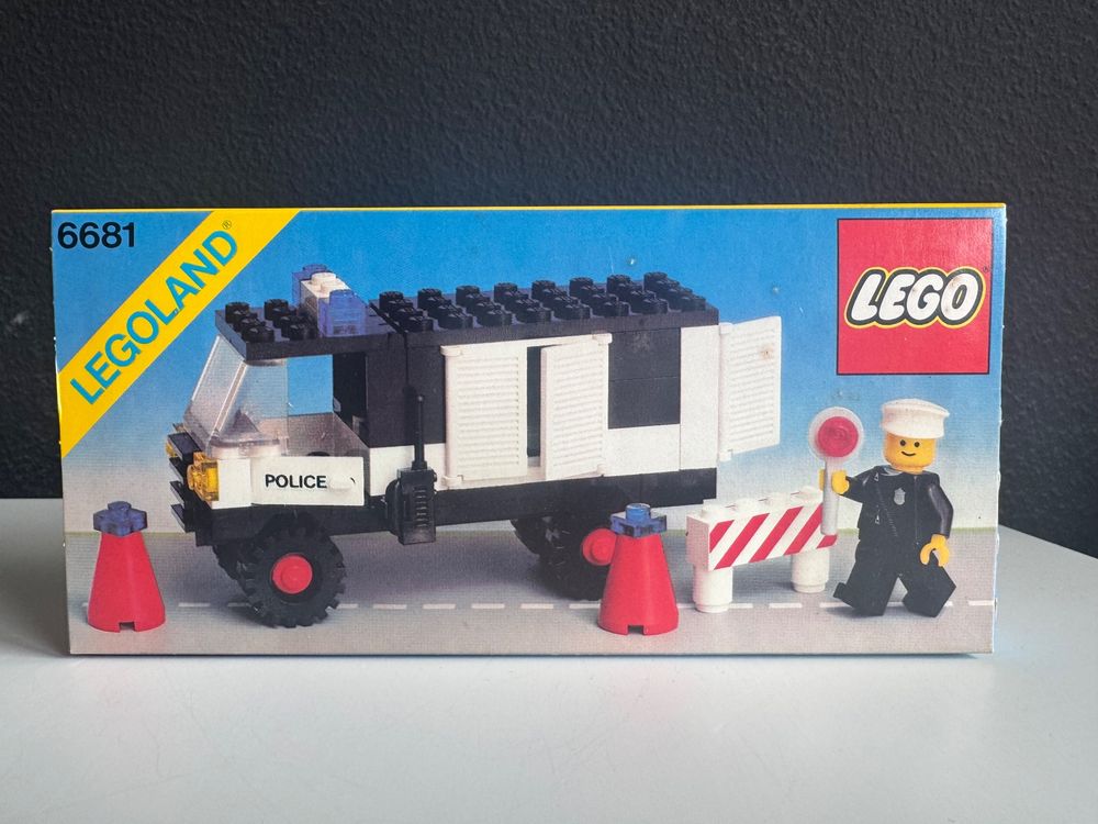 Lego Legoland 6681-1 Polizei Wagen mit Figur Jahrgang 1981 (Neu und ...
