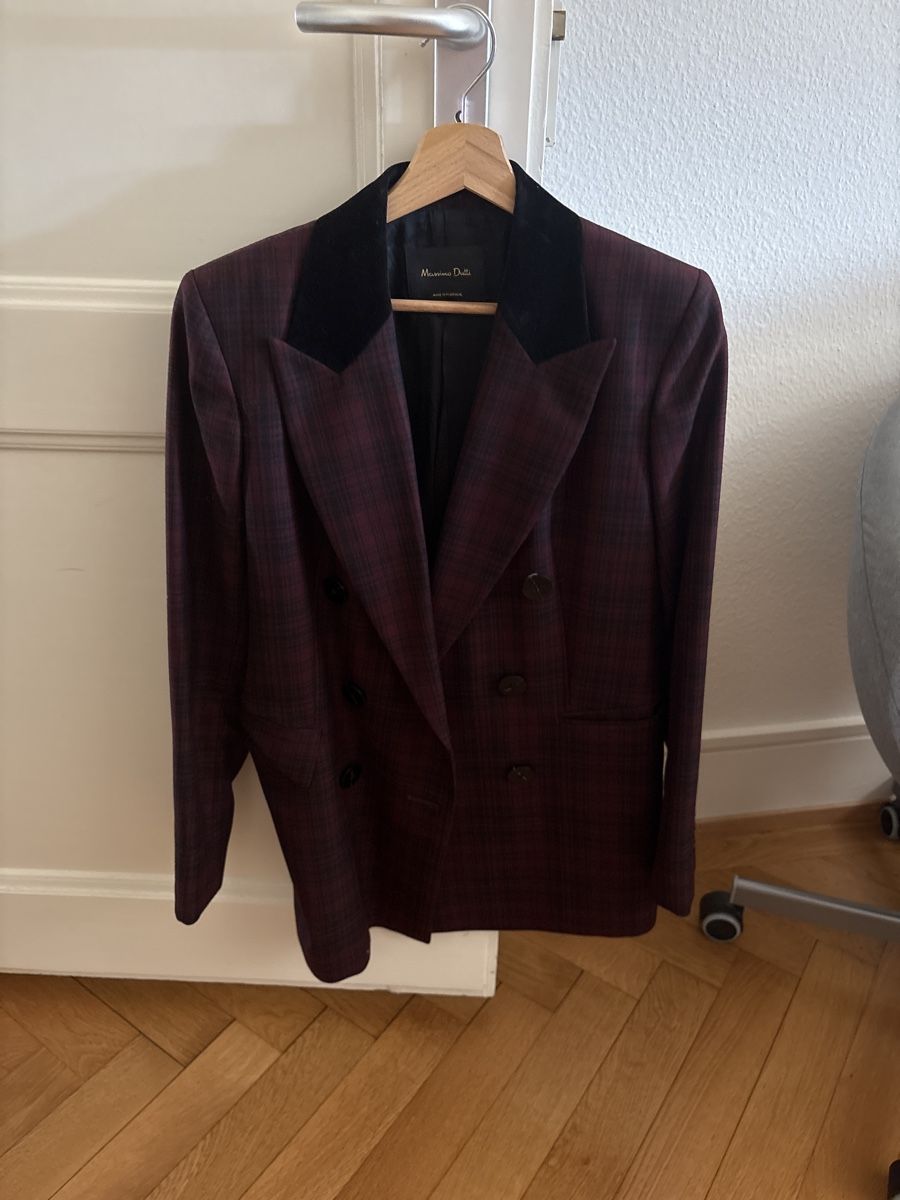 Massimo Dutti Veste croisée bordeaux carreaux T 38/M (Neu (gemäss Beschreibung)) in Lausanne für ...
