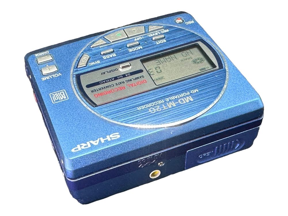 Sharp MD-MT20H (BL) Minidisc Recorder Player + 6 MiniDiscs (Gebraucht ...