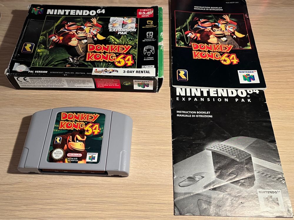 Donkey Kong 64 - Nintendo 64 N64 OVP PAL (Gebraucht) in St. Gallen für ...