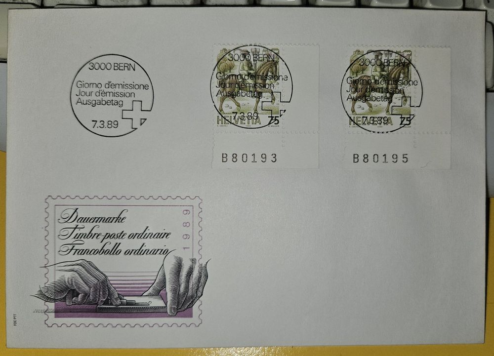 FDC ET VOLL mit TAB Nr. 7.3.89 rar !! - günstig | Kaufen auf Ricardo