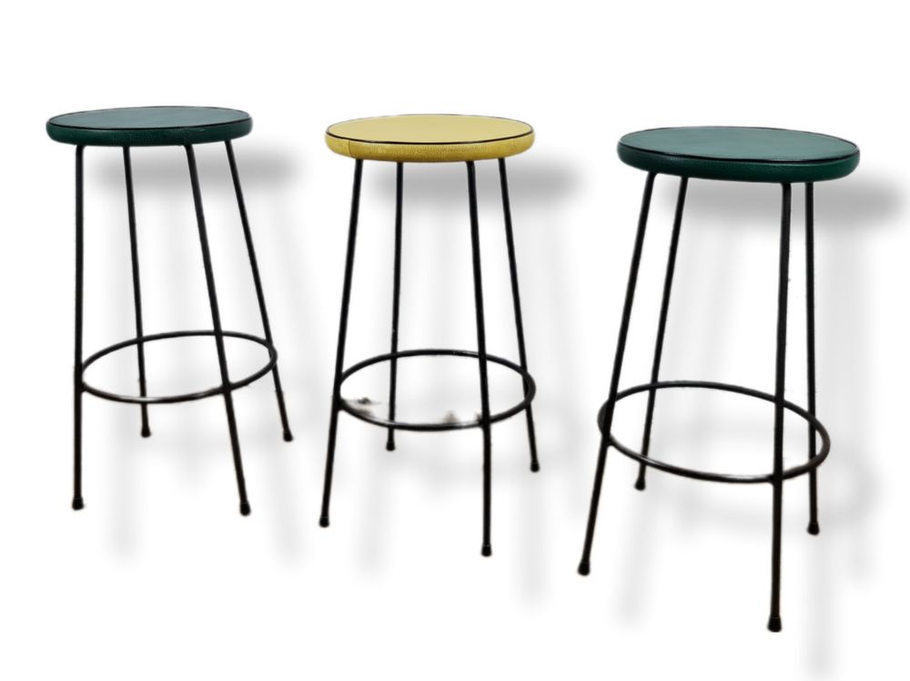 3x Mid-Century Vintage Barhocker Hocker Barstühle (Gebraucht) in ...