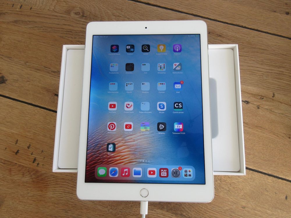 iPad Air 2 64GB Wi-Fi Silver (braucht neue Batterie) (Gebraucht) in Agarone für CHF 69 – mit ...