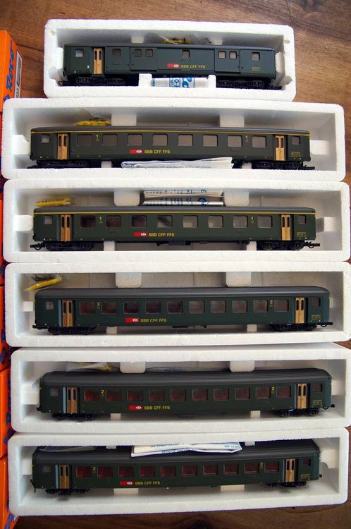 Roco SBB Personenzug-Set mit Gepäckwagen - GS OVP (Gebraucht) in Schönenwerd für CHF 80 – mit ...