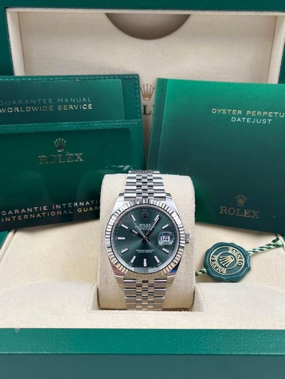 Rolex Datejust 41mm Mint Green AB 1CHF (Neu (gemäss Beschreibung)) in Moosseedorf für CHF 1 ...