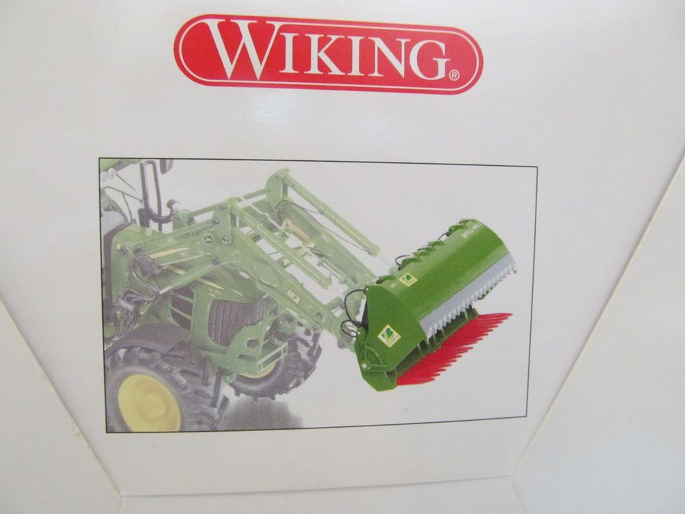 WIKING 1:32 FRONTLADER SET B JOHN DEERE GRÜN NEU (Neuf avec emballage d ...