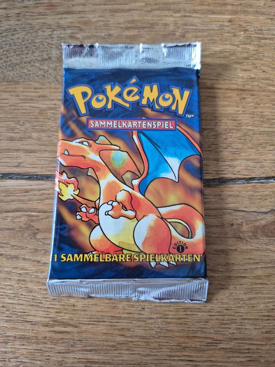 Pokemon base 1.edition heavy Booster Glurak Art Deutsch (Neu und ...