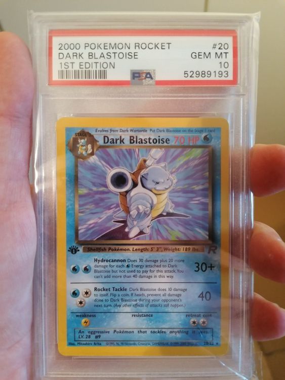FIRST EDITION DARK BLASTOISE PSA 10 GEMM | Kaufen auf Ricardo