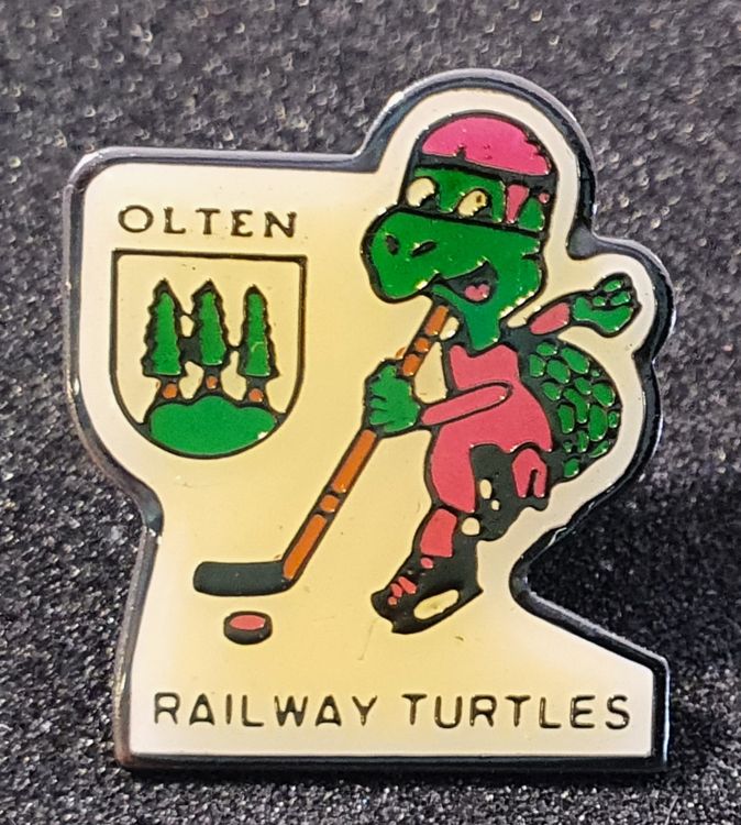 S082 - Pin Schildkrötte Olten Railway Turtles Eishockey (Gebraucht) in Reinach BL für CHF 1.9 ...