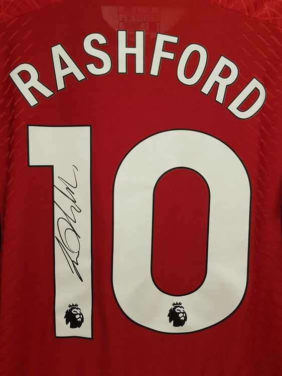M.Rashford - Manchester United Home Spieler Trikot Signiert (Neu ...