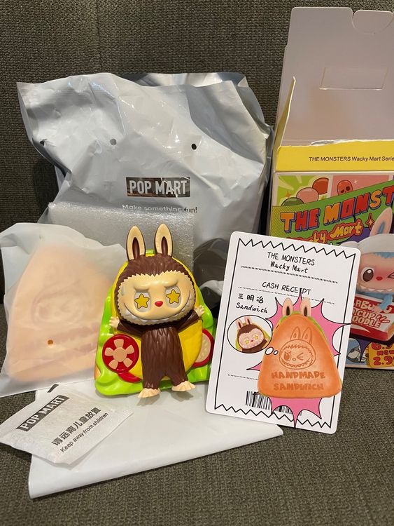 Labubu The Monsters Wacky Mart Figur Sandwich von Pop Mart (Neu (gemäss ...