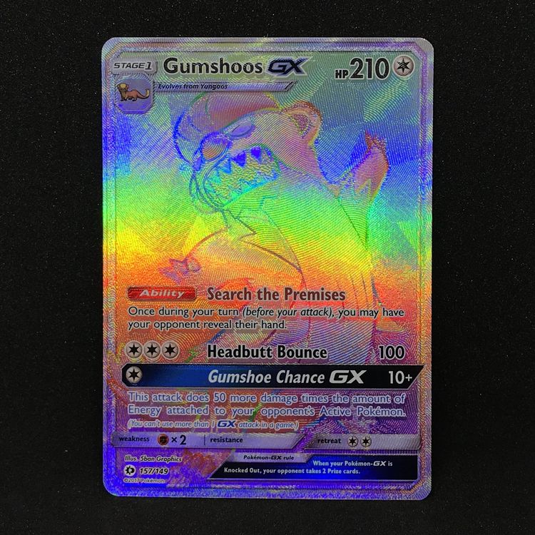 Gumshoos GX Rainbow Secret - Pokemon (Argouste/Manguspektor) (Neu ...