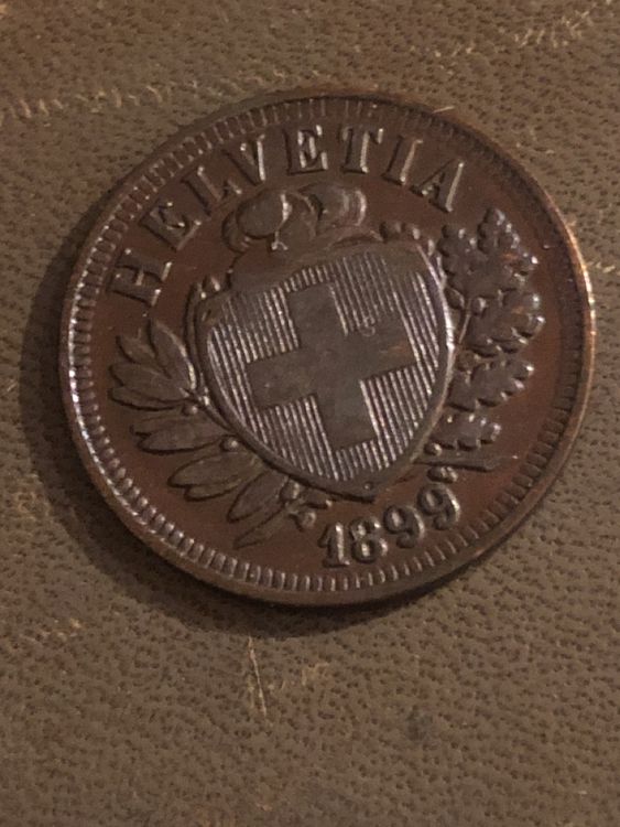 2 Rappen Münze, Jahrgang 1899, Schweiz, Top Zustand! (Gebraucht) in Mühlethal für CHF 4 – mit ...