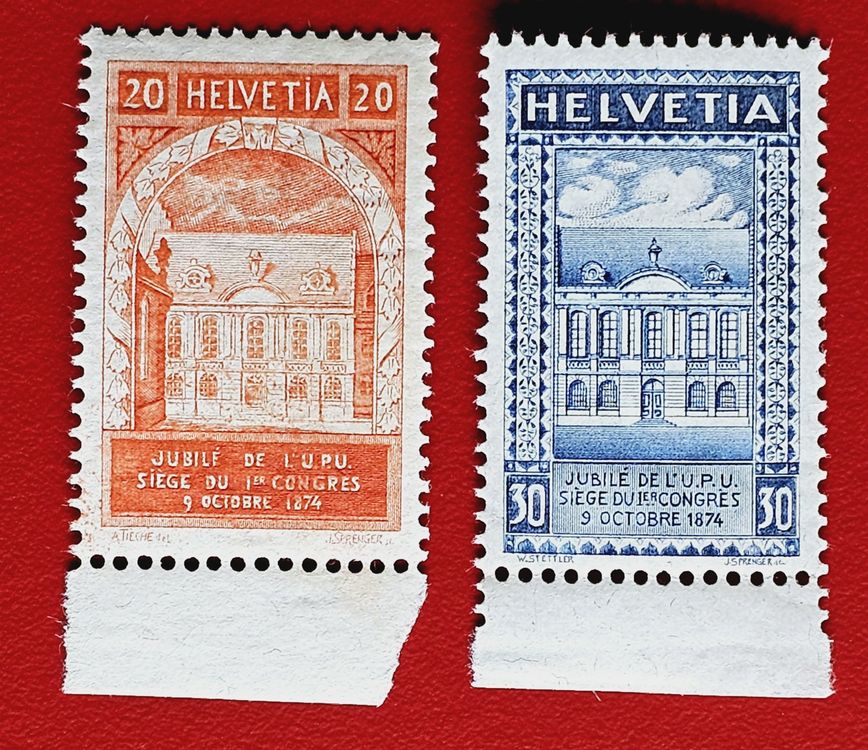50 JAHRE WELTPOSTVEREIN UPU 167A 168A 1924** (Neu (gemäss Beschreibung)) in Düdingen für CHF 1 ...