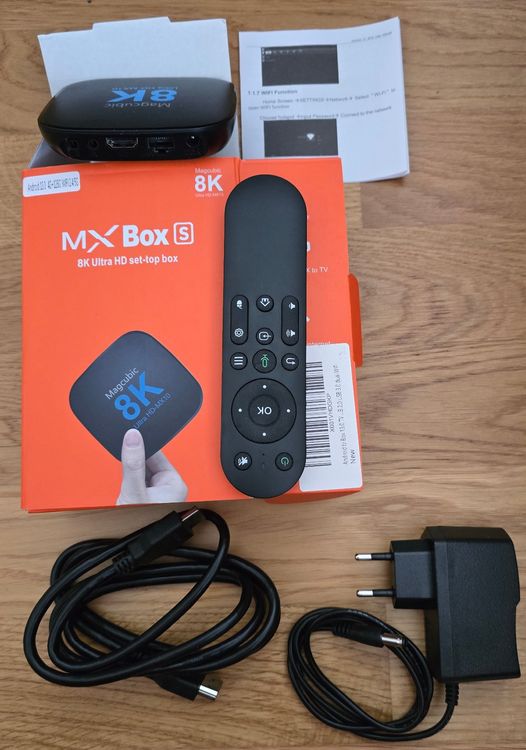 Android TV Box MX Box S – MagCubic 8K – inkl. Fernbedienung (Gebraucht ...