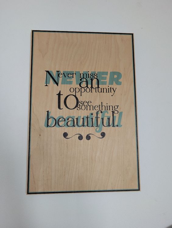 Wandschild "See something beautiful" Holz Deko Bild Spruch (Neu (gemäss ...