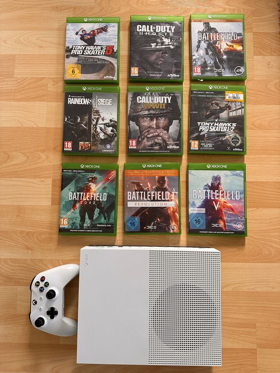 Xbox One S / 9 Games / 1 Controller | Kaufen auf Ricardo