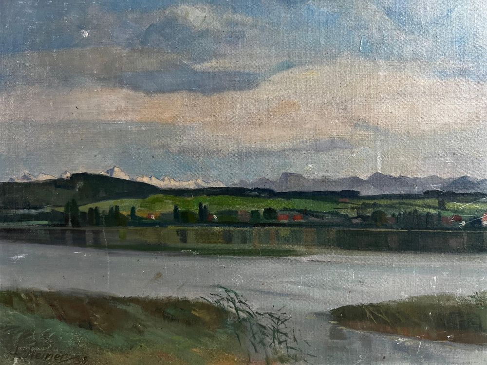 Hans Steiner (1872-1955) Landschaft Gemälde Signiert. (Gebraucht) in Neuhausen am Rheinfall für ...