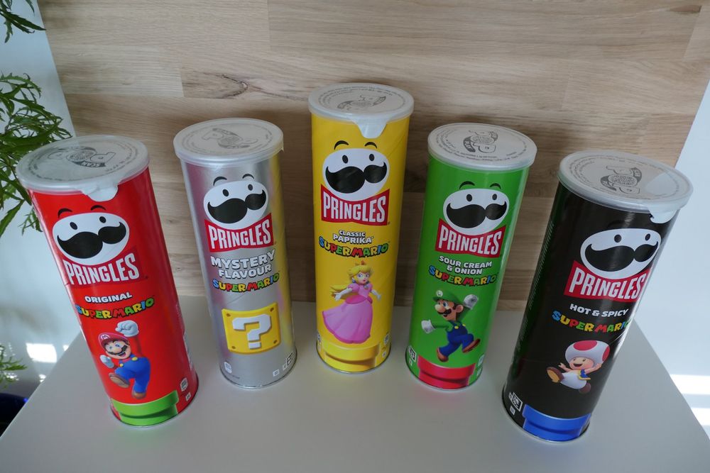 Set Pringles Super Mario Limited Edition, 5 Sorten - Neu! (Neu und ...