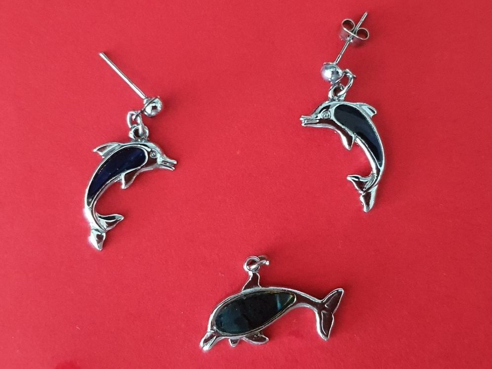 Delfin Schmuck-Set, delphin, dophon, blue mairmaid, fishfan (Gebraucht ...