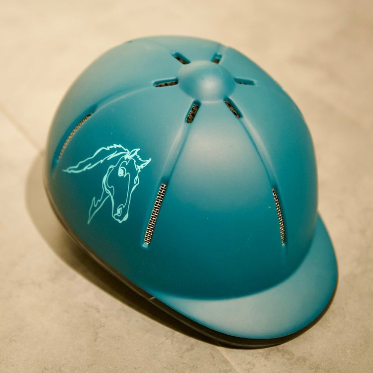 Reithelm Kinder / Mädchen Grösse S (48.52) Grün | Kaufen auf Ricardo