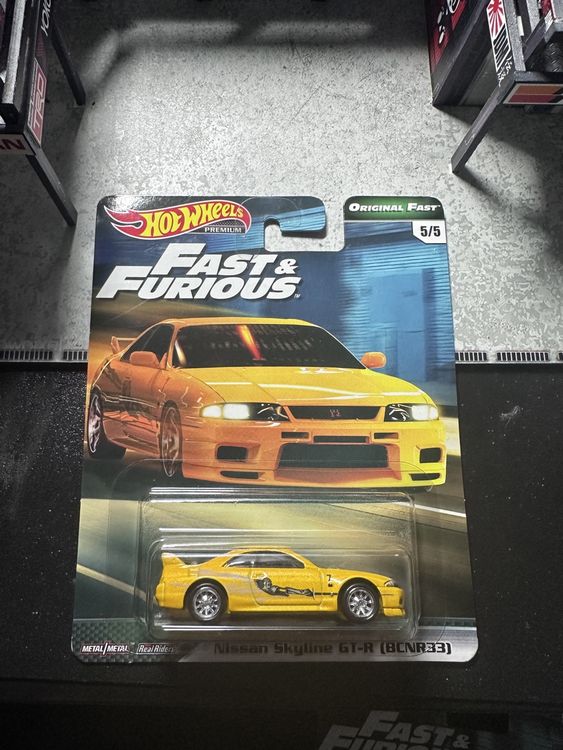Hotwheels premium Fast and Furious Nissan Skyline R33 GT-R (Neuf avec ...