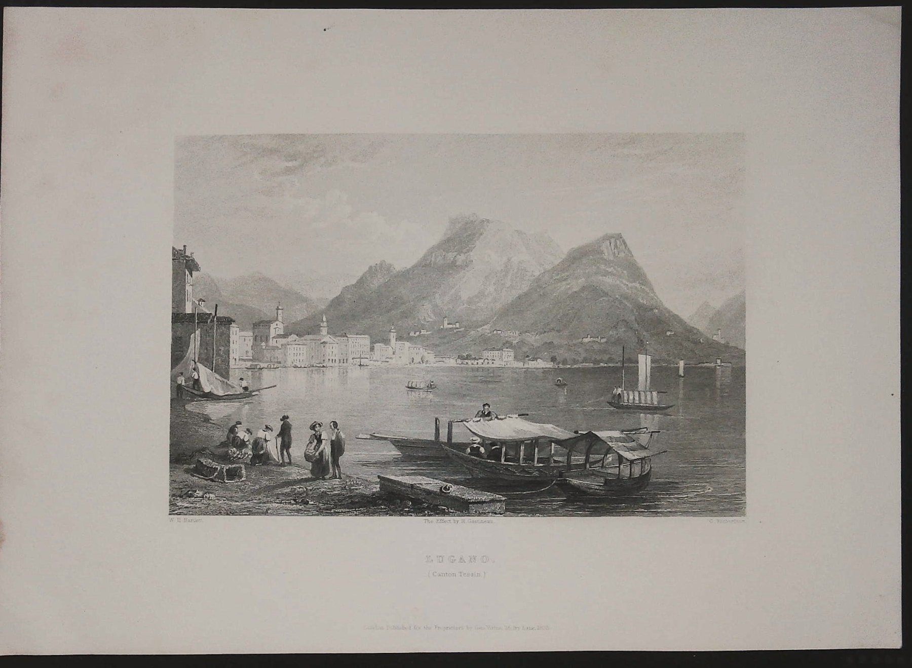 Lugano 3 Stahlstiche von Bartlett 1836 (Gebraucht) in Rafz für CHF 90 ...