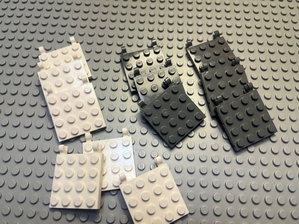 Lego 12x Platten 4x4mit 2 horizontalen Clip ( 11399) (Gebraucht) in ...