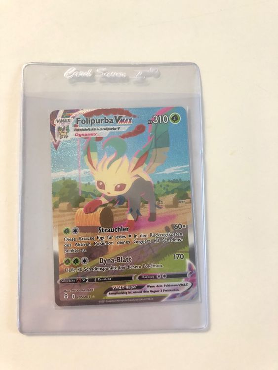 Folipurba VMAX / Leafeon VMAX Drachenwandel / Evolving Skies | Kaufen auf Ricardo