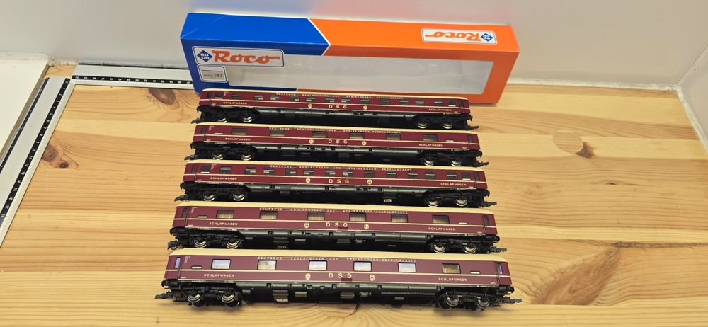Roco 5teilig Deutsche Schlafwagen- und Speisewagen (Gebraucht) in ...