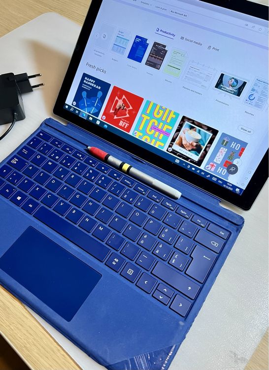 Surface Pro 4 , mit Tastaturcover und aktivem HP Stift (Gebraucht) in für CHF 87 – mit Lieferung ...