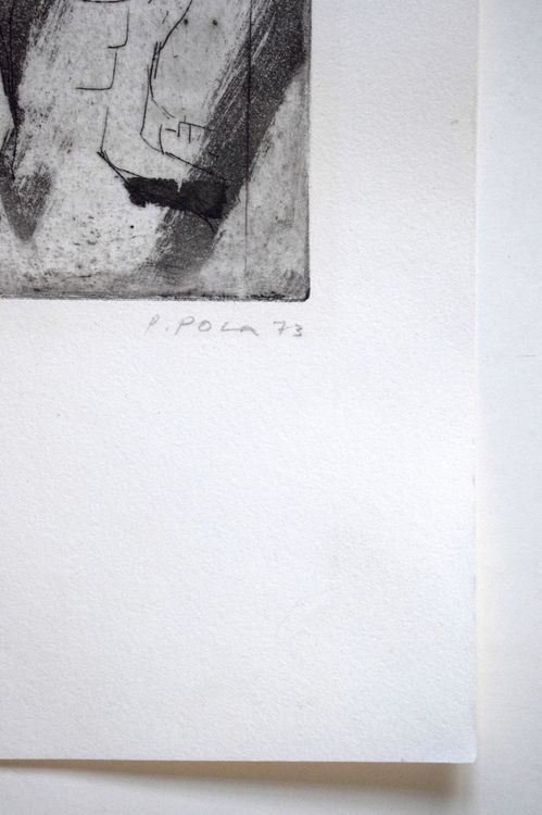 Paolo Pola CH Puschlav GR Abstrakte Radierung RAR Frühwerk! | Kaufen auf Ricardo