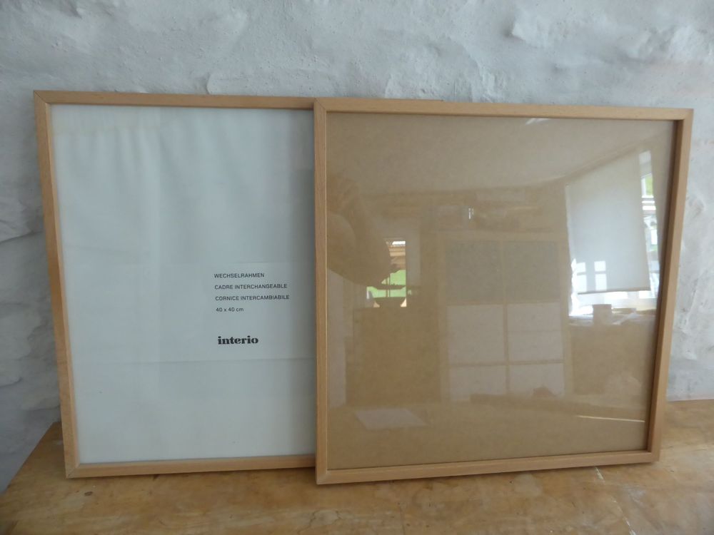 Bilderrahmen Interio Varia Buche 40 x 40 cm, neuwertig (Neu (gemäss ...