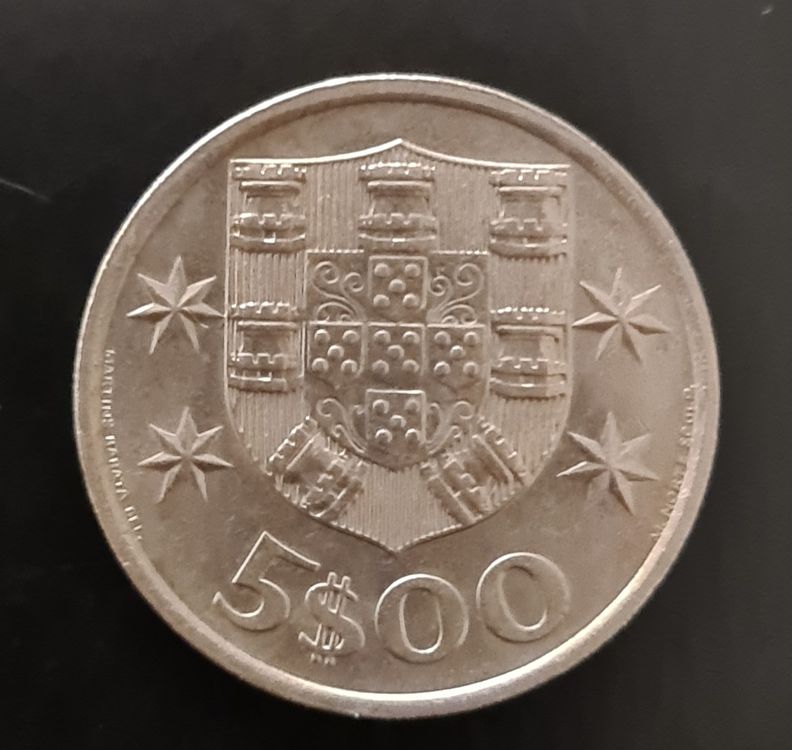 5$00 Escudos 1985 Portugal Münze Geld Währung Money (Gebraucht) in ...