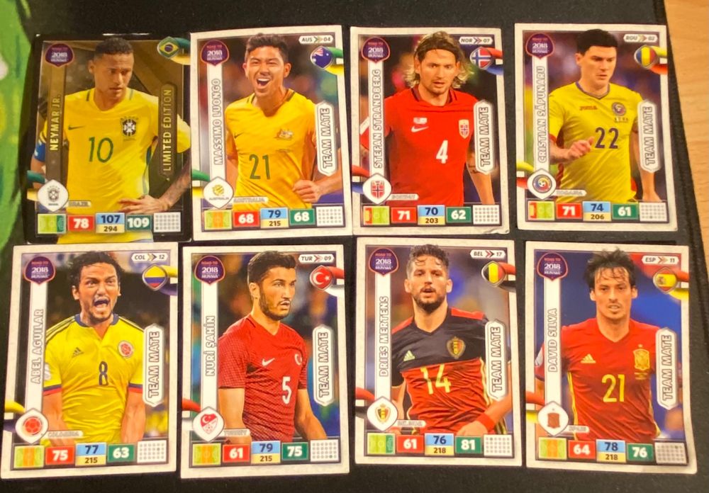 PANINI WM 2018 Karten, 8 Stück (Neymar inklusive) (Gebraucht) in Basel ...