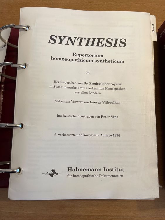 Synthesis Repertorium homoepathicum synthetic Bücher (Gebraucht) in ...