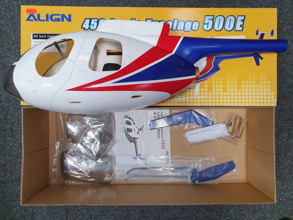 Align Hughes 500E Scale Fuselage KZ0820105A (Neu und originalverpackt ...