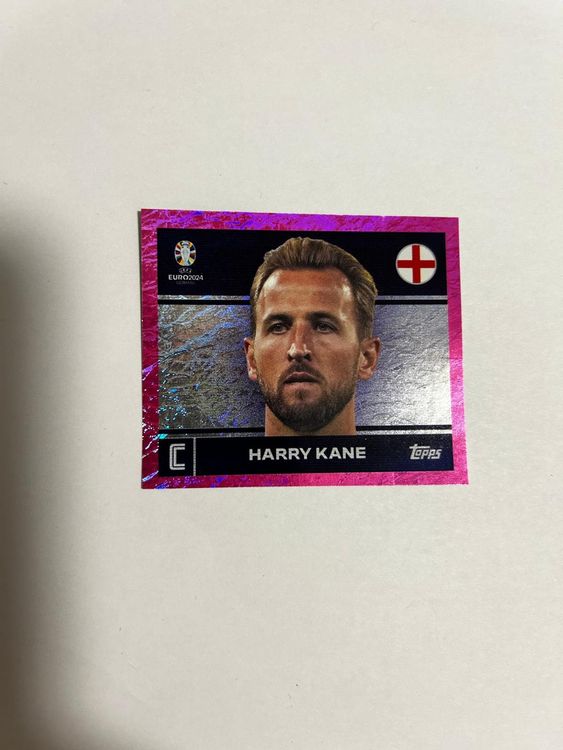 Topps Euro 2024: ENG 2 - Harry Kane - Captain - Pink / Rosa (Usato) a ...