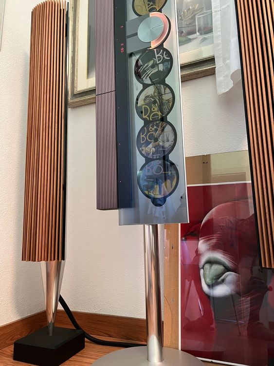 Pair of Custom made Wood Covers for iconic B&O Beolab 8000 (Neu (gemäss ...