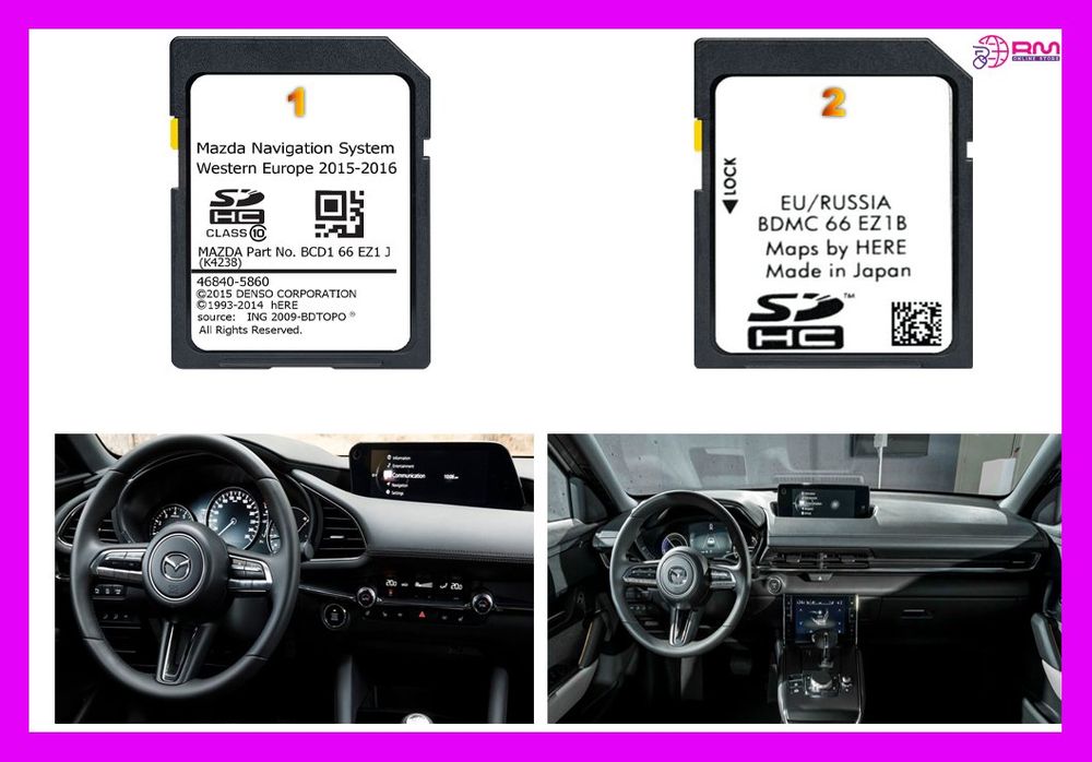 MAZDA 3 WIDESCREEN SAT NAV MAP SD CARD EUROPE 2022 (Neu und ...