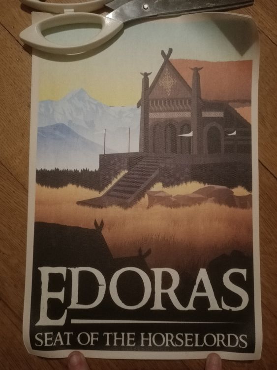 affiche sur toile, le seigneur des anneaux edoras (Neuf (Voir ...